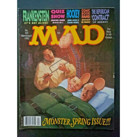 Unbranded | Other | 995 Mad Magazine No 334 March April Monster Spring ...